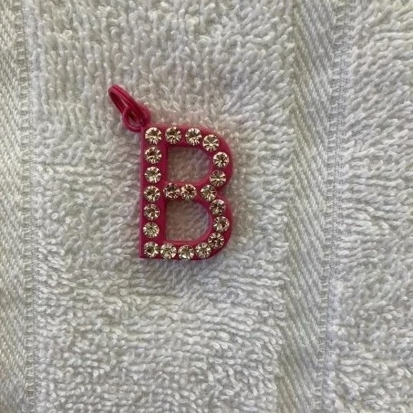 bebe | Jewelry | Initial Letter B Bebe Pink Keychain Charm Bling ...